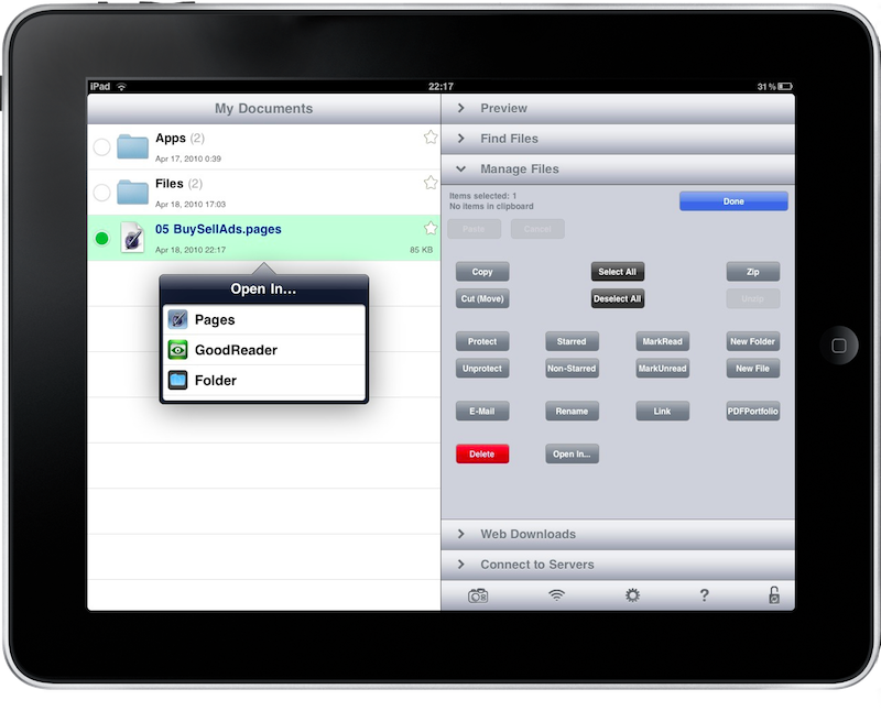 An Overview of GoodReader for iPad - MacStories